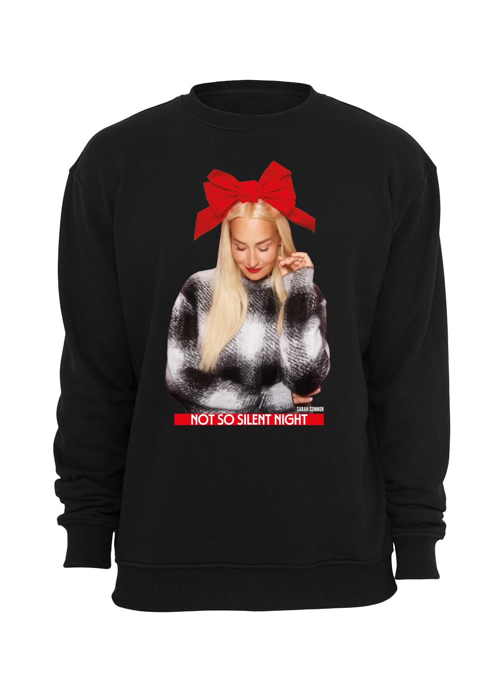 Sarah Connor Sweater Fotoprint Schleife – Miss Cee